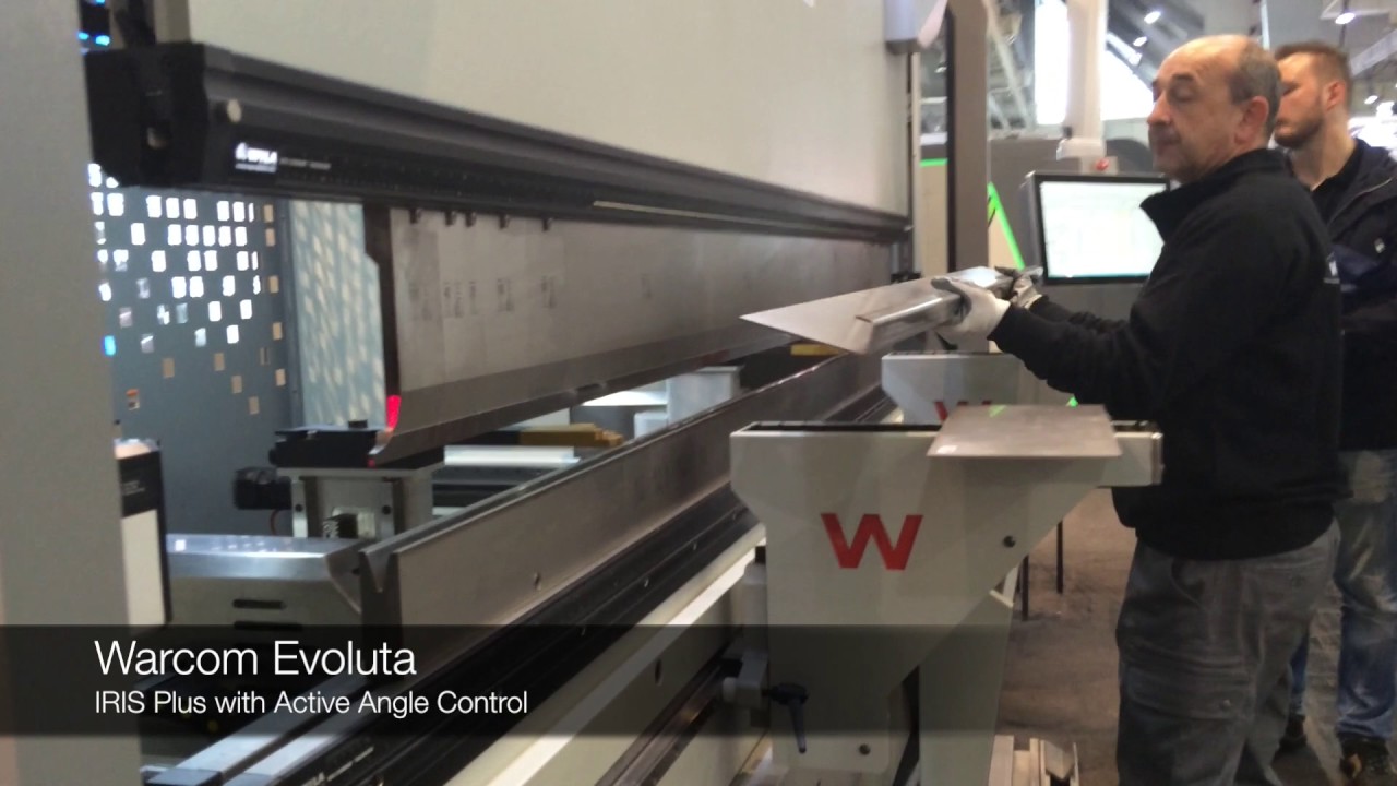 Warcom Evoluta press brake with IRIS Plus - YouTube