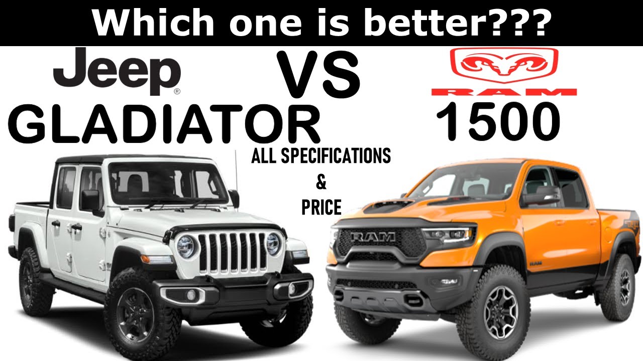 ALL NEW Jeep GLADIATOR Vs ALL NEW RAM 1500 | Which one is better ...