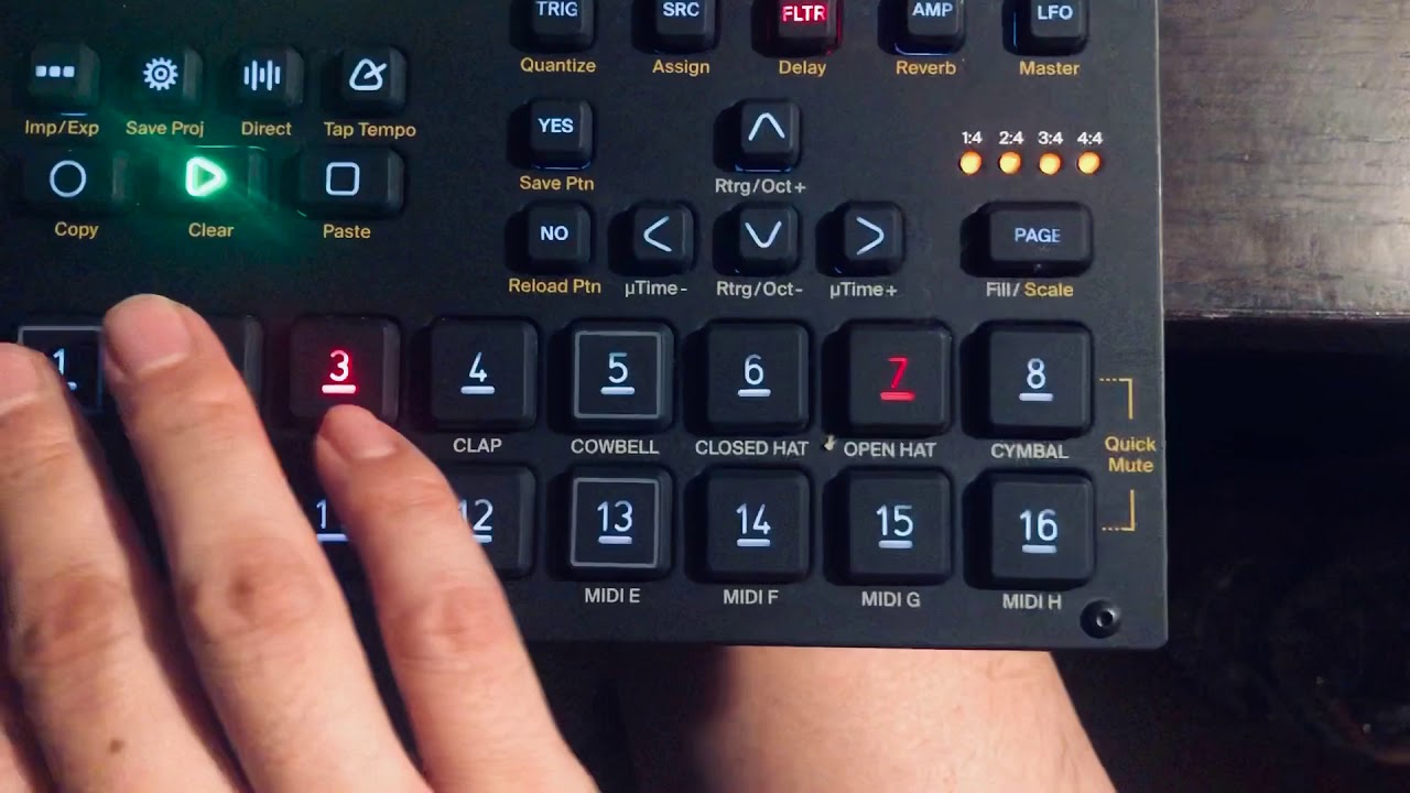 sampling with digitakt and make easy track. - YouTube