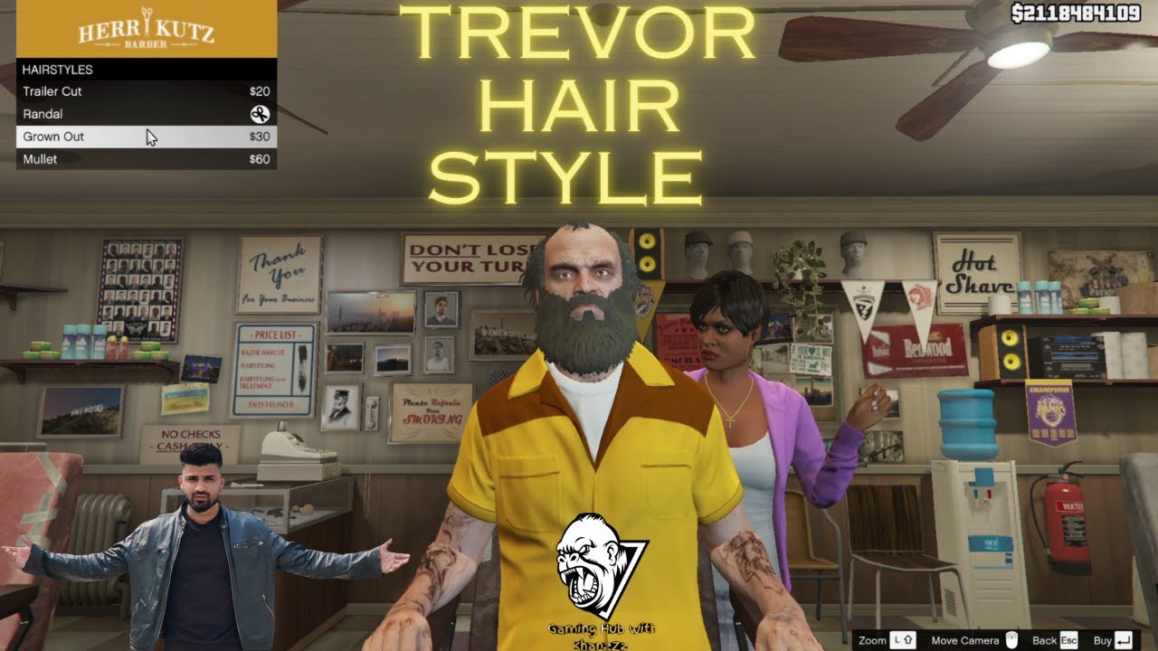 Trevor Haircut in Grand Theft Auto V|GTA V|2024|PC| #gaming #gtav #gta ...