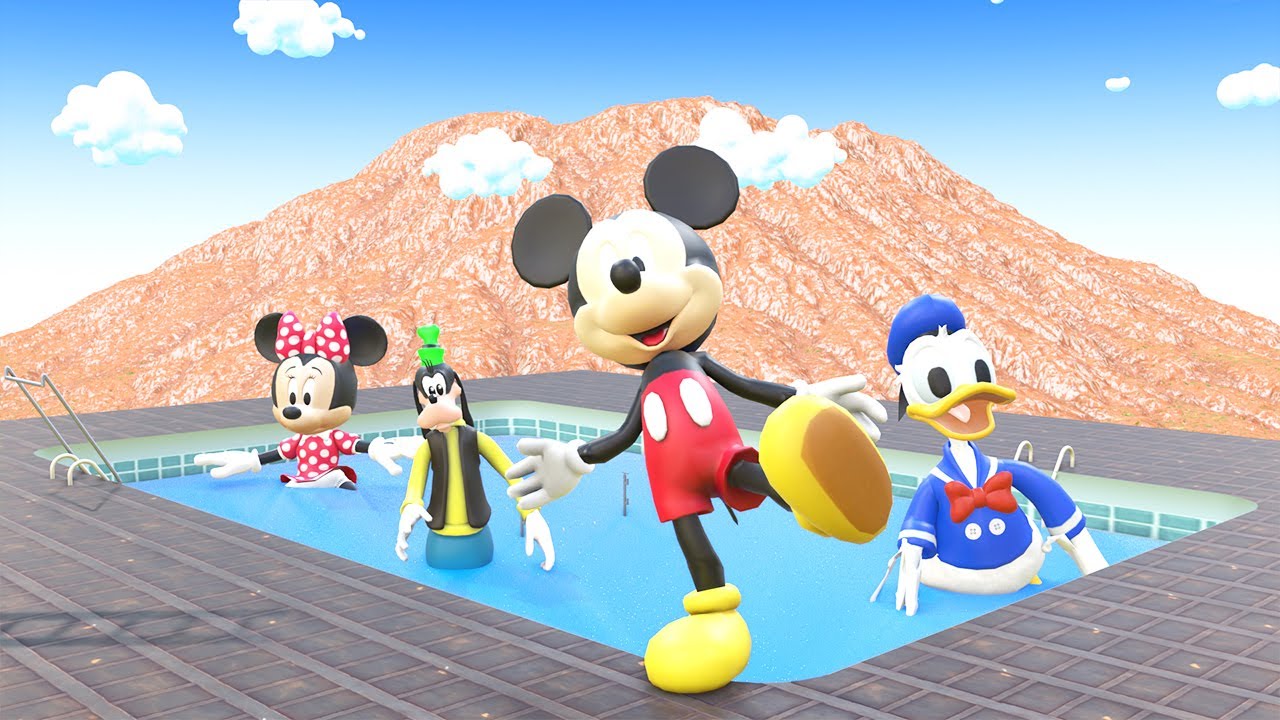 GTA 5 Mickey Mouse, Minnie Mouse, Goofy, Donald Duck Funny Ragdolls ...