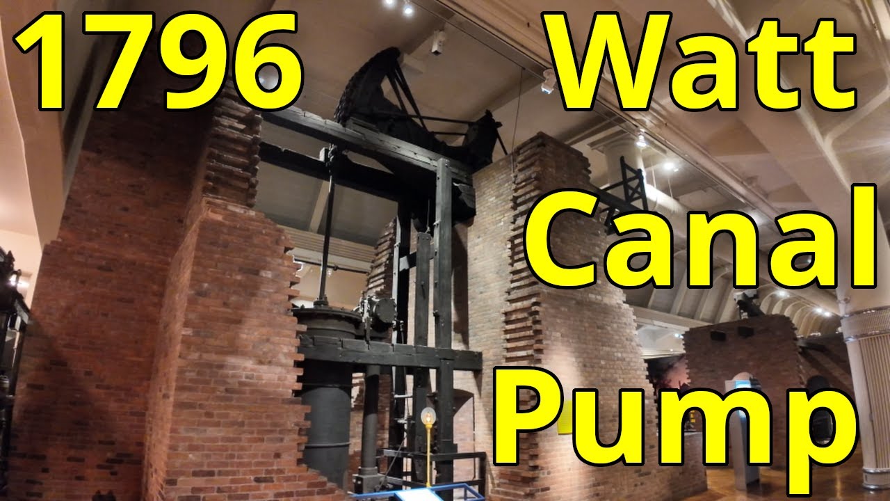 1796 James Watt Steam-Powered Atmospheric Canal Pump - YouTube