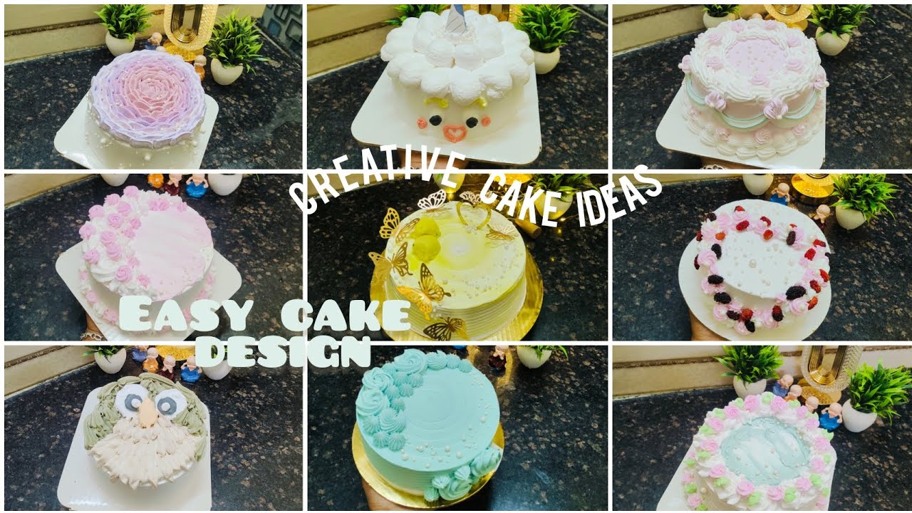 Top 10 Easy Cake Decorating Ideas for beginner||Easy Cake Designs ...