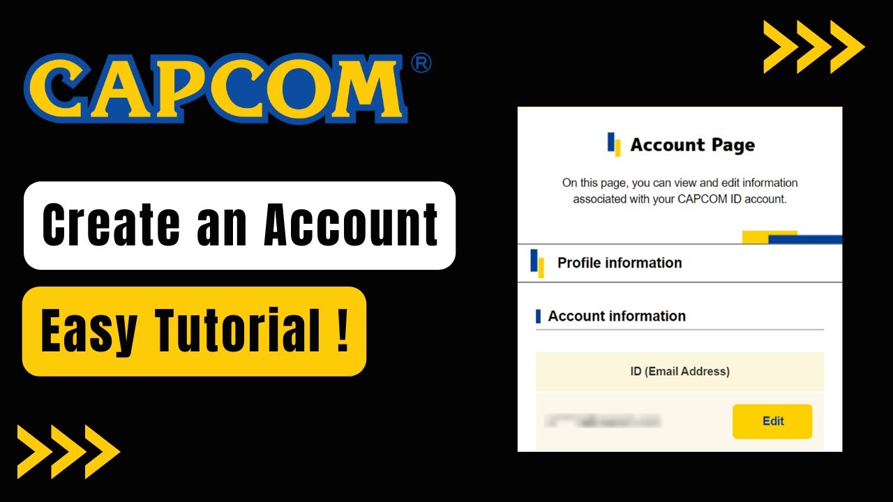 How to Create CAPCOM ID - Make new Capcom Account ! - YouTube