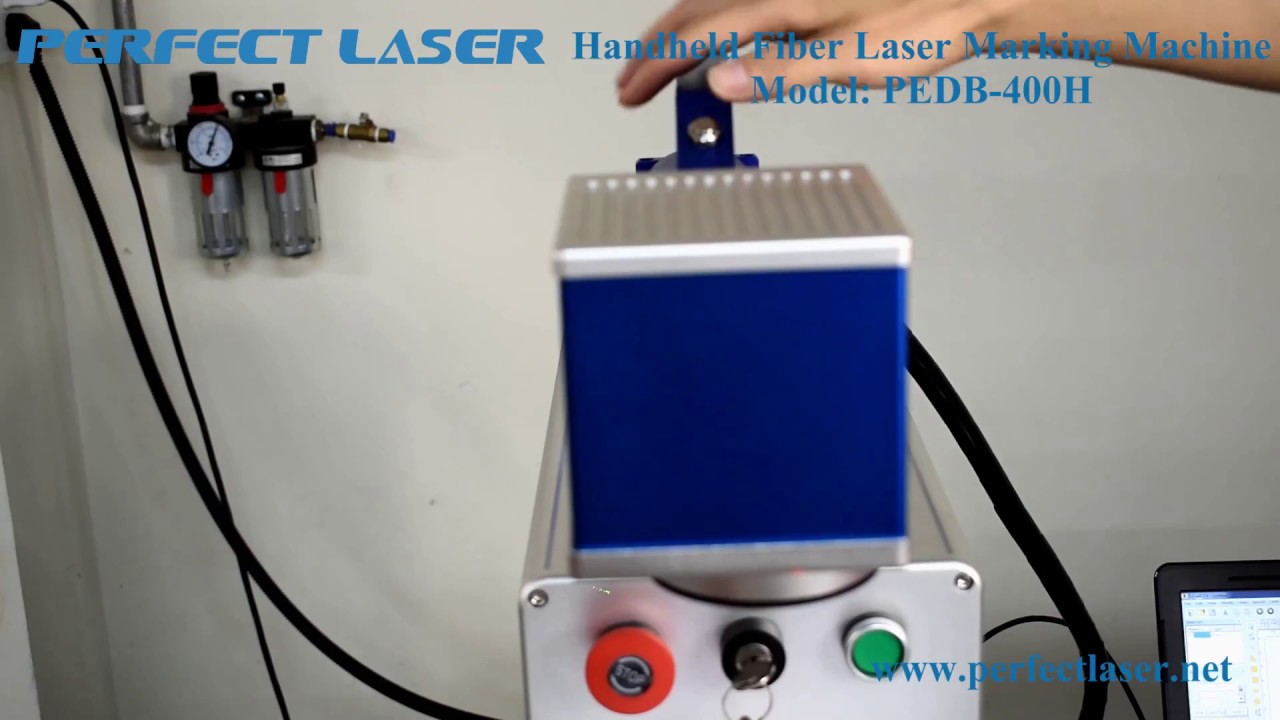 Handheld Fiber Laser Marking Machine for Plastic and Metal - YouTube
