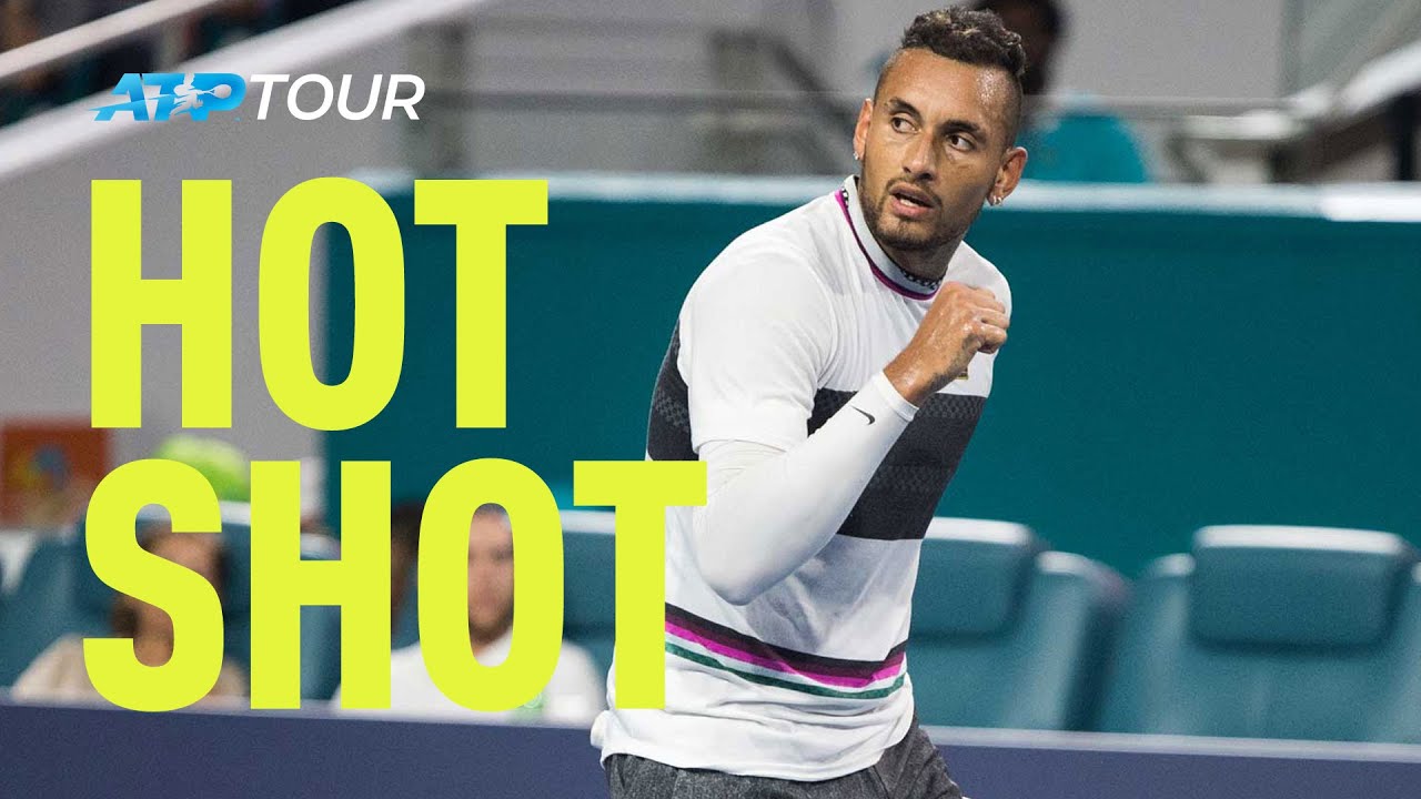 Hot Shot: An Underarm Ace?! Kyrgios Stuns Everyone At Miami 2019 - YouTube