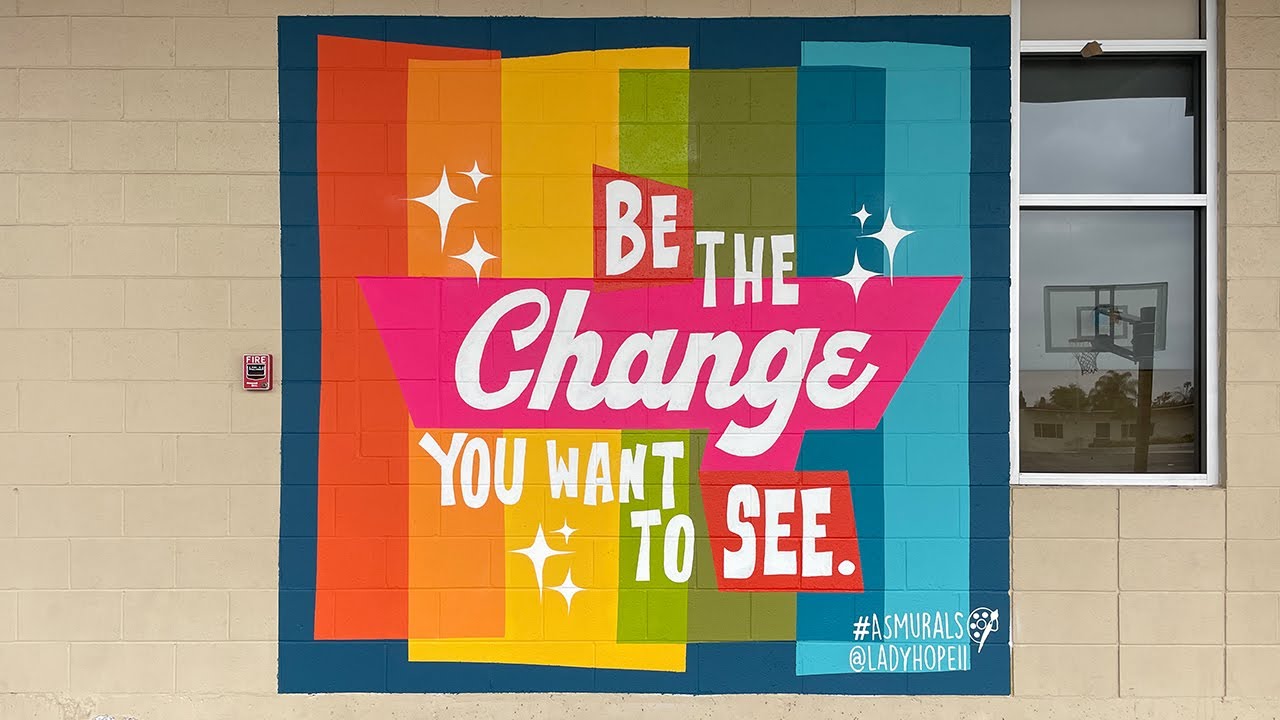 Guinn Elementary School Mural Time-Lapse - YouTube