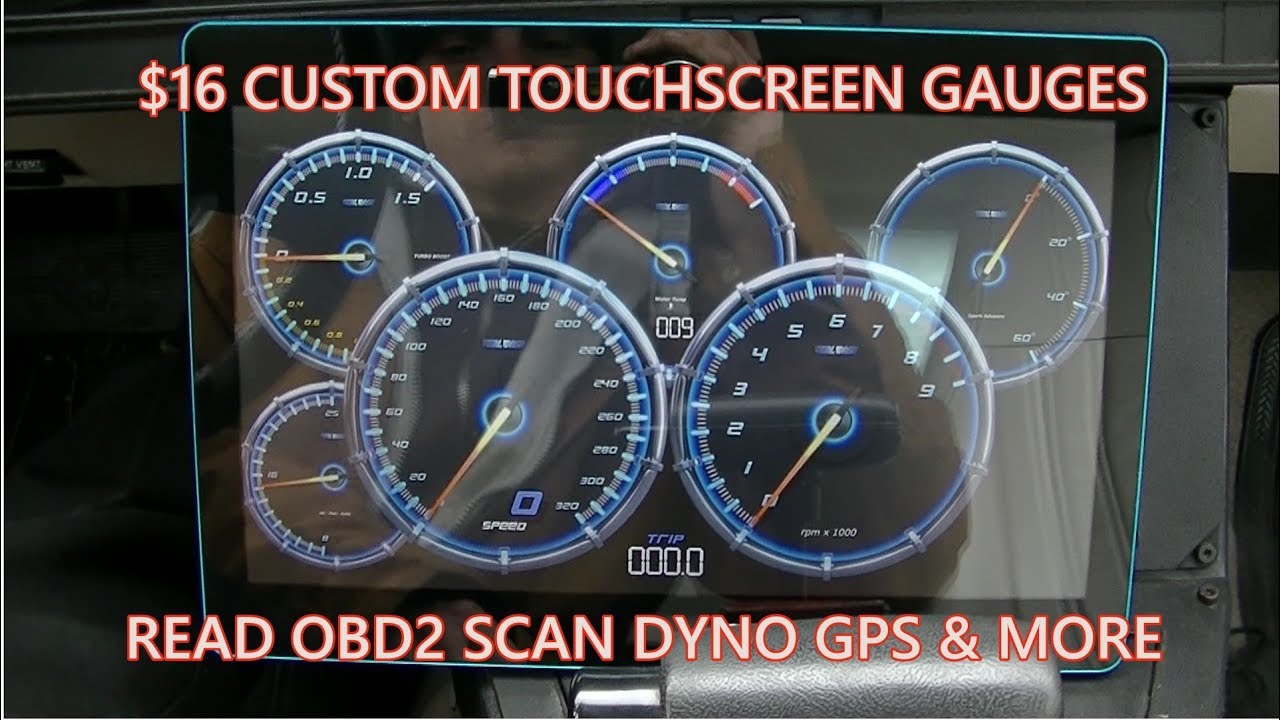EZ DIY Tesla Touchscreen Gauges + GPS DYNO & Data Log ! (RealDash vs ...