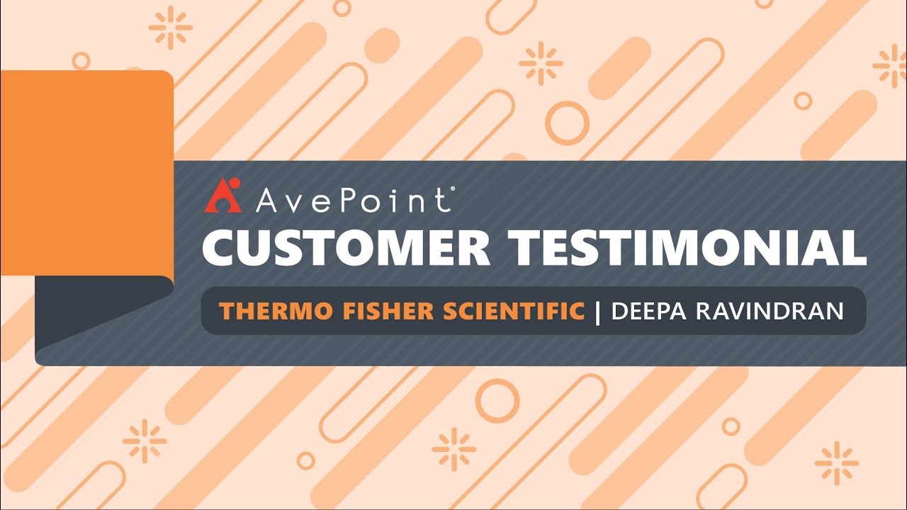 Customer Testimonial: Thermo Fisher Scientific - Deepa Ravindran - YouTube