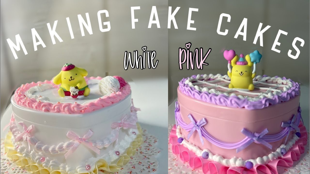 DIY Pompompurin Fake Cake Jewelry Box 🎂💝🎊🎈🎁 - YouTube