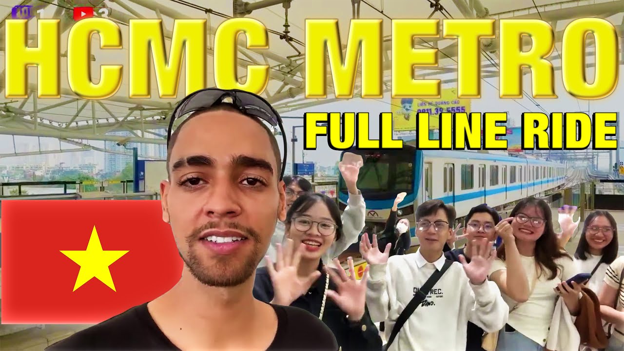 🚉Riding the Full HCMC Metro Line in Vietnam (FIRST LOOK) [🇻🇳EP13: Ho ...