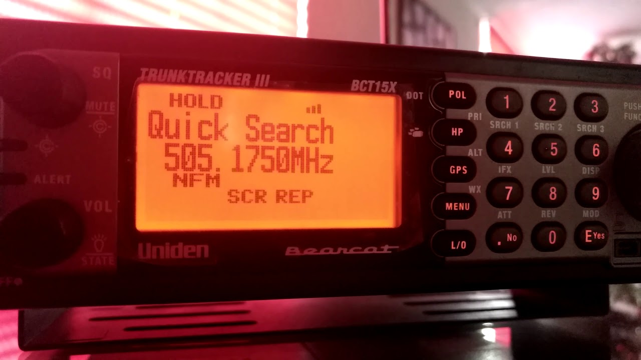 Scanner Uniden BCT15X - YouTube