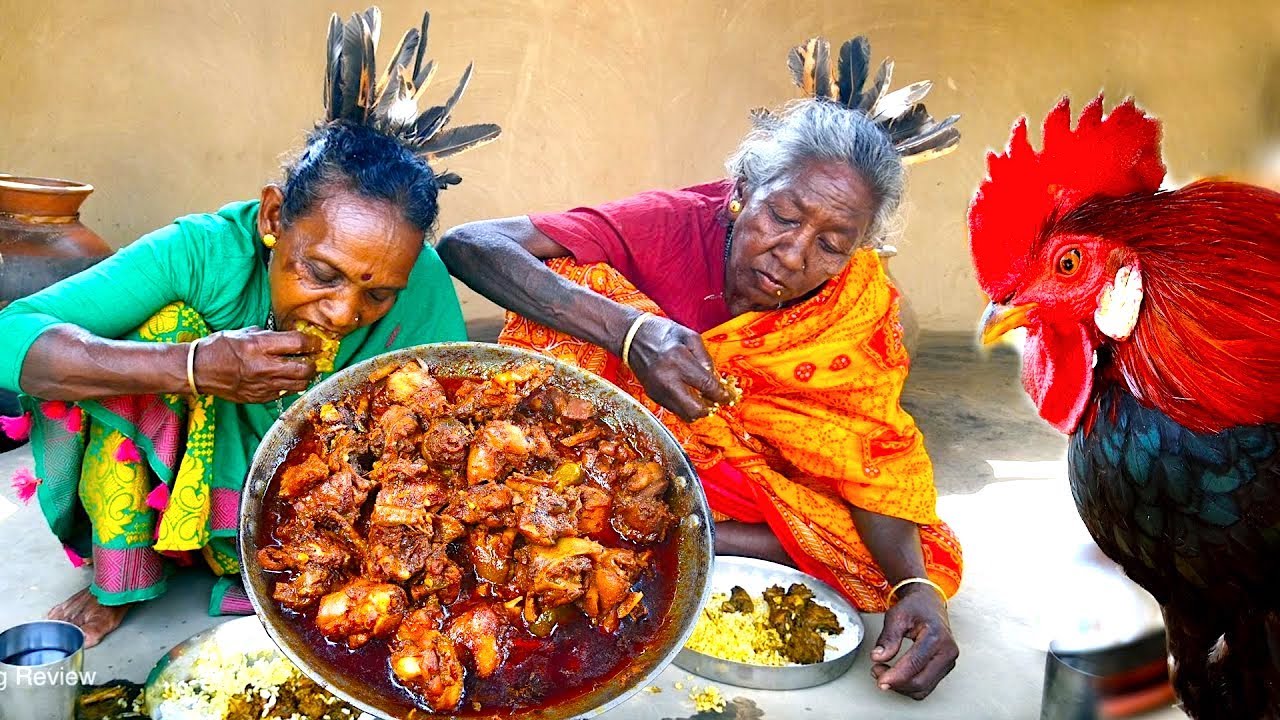 COUNTRY RED CHICKEN CURRY cooking by tribal grandmothers | How ...