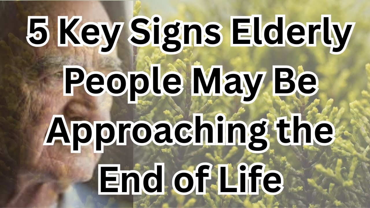 5 Key Signs Elderly People May Be Nearing the End of Life | What to ...
