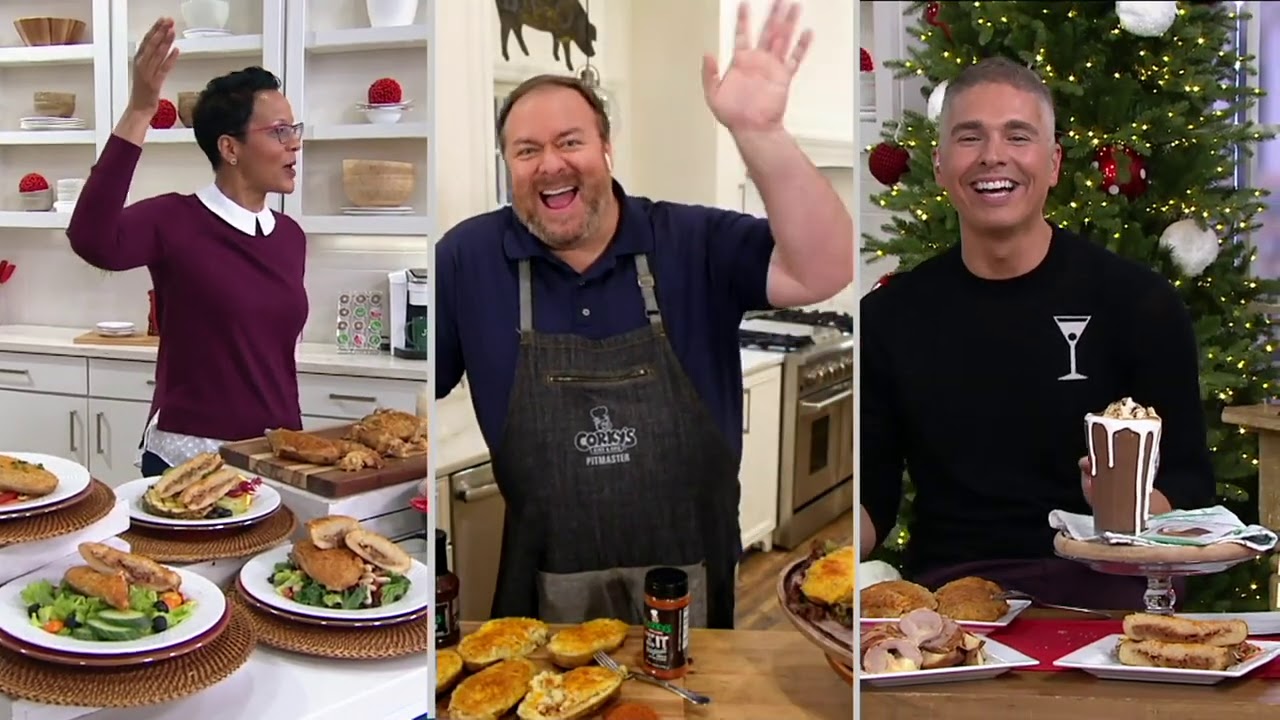 Corky's BBQ (6) 12-oz Loaded Twice Baked Stuffed Potato on QVC - YouTube