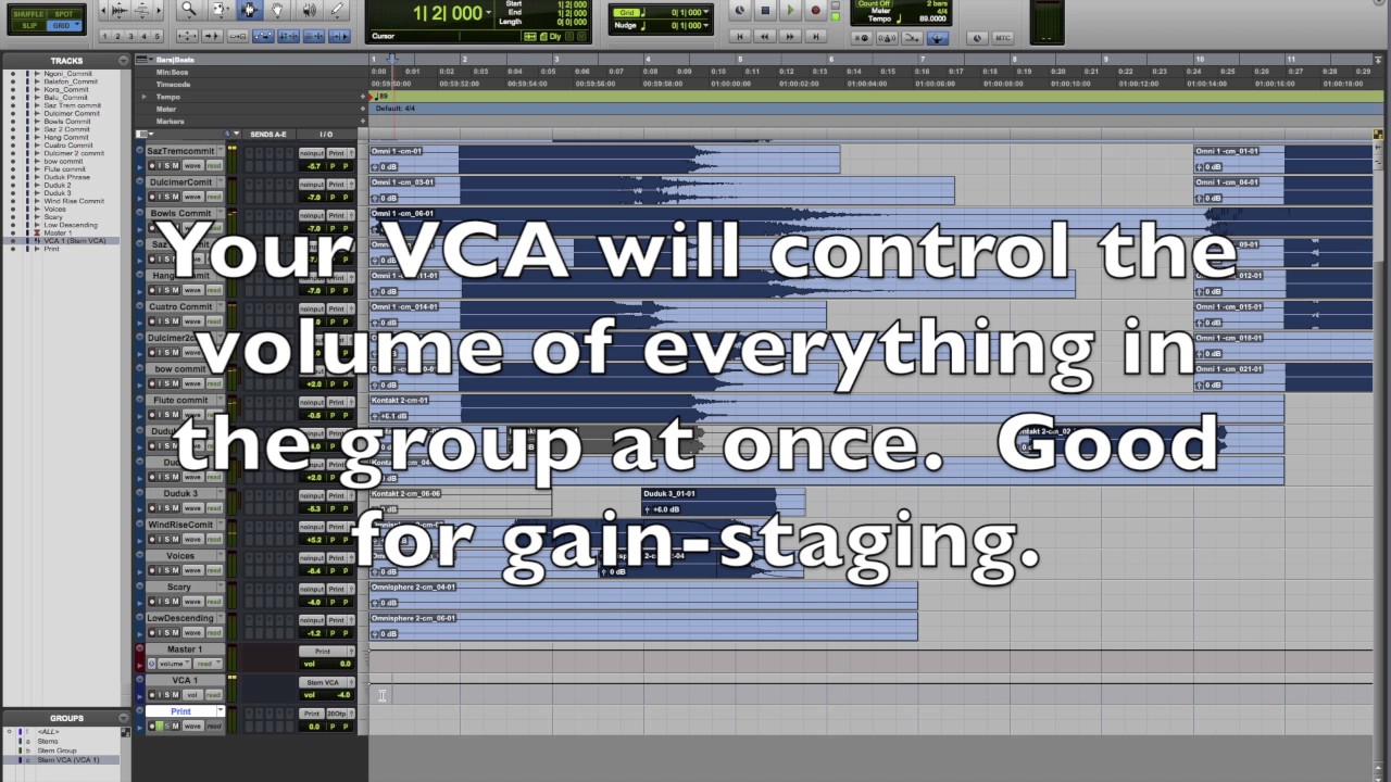 How to Route Audio Through a Master Fader in Pro Tools ! - YouTube
