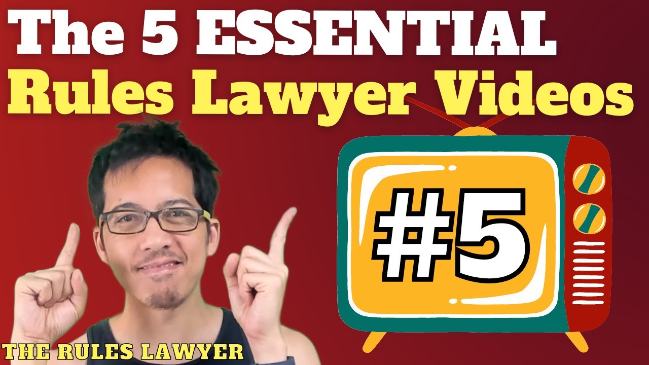 The 5 ESSENTIAL Rules Lawyer videos (on Pathfinder and D&D) - YouTube