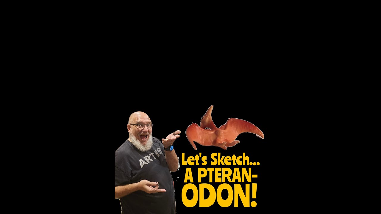 Pteranodon sketch and Facts: Toothless Flyer! VERTICAL - YouTube