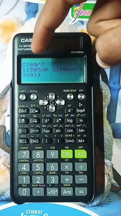 how to reset scientific calculator fx-991es plus - YouTube