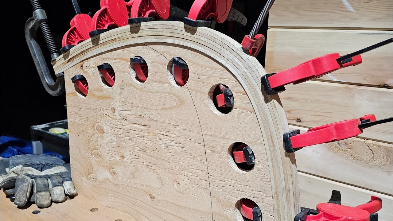 Day 11 of Making a Canoe. Bending the stem. - YouTube