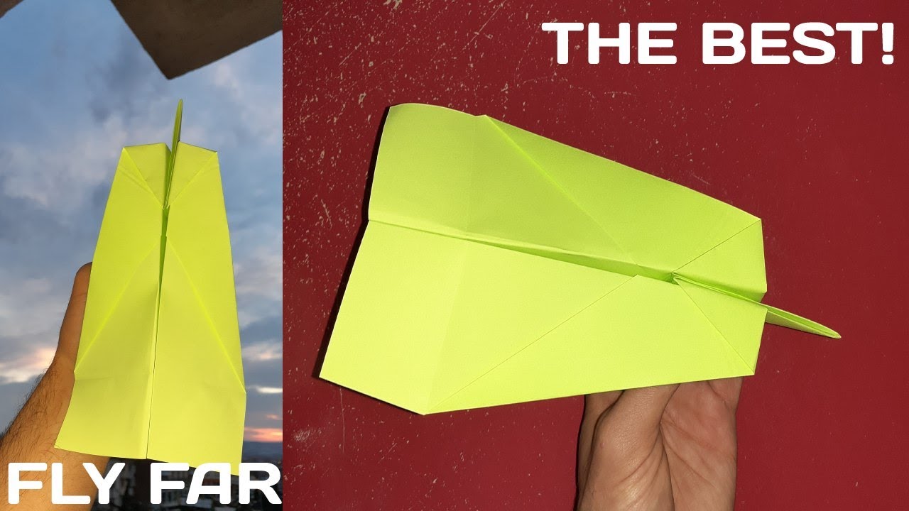 How To Make The Best Paper Plane *step by step* - YouTube