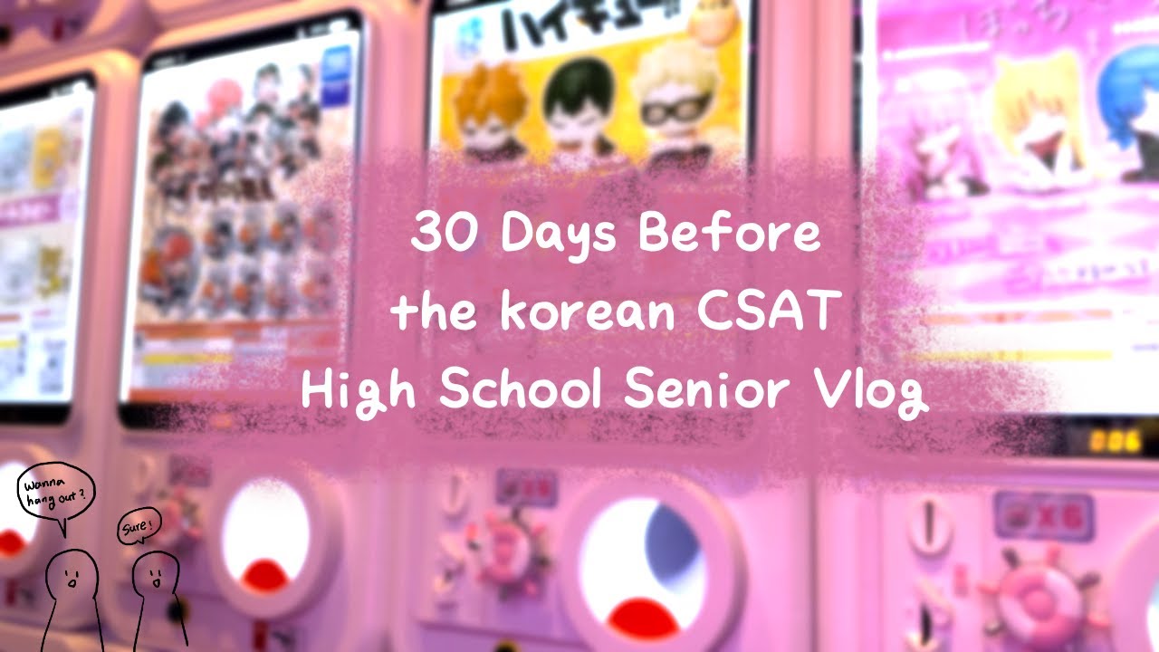 30 Days Before the Korean CSAT(Suneung) | High School Senior Vlog | ENG ...