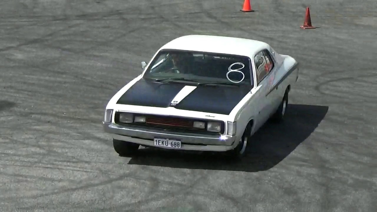 ECD 2019 Motorkhana - VH Valiant Hardtop - YouTube