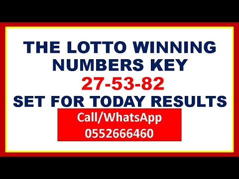 THE LOTTO WINNING NUMBERS KEY 27 53 82 SET FOR TODAY RESULTS | NLA ...