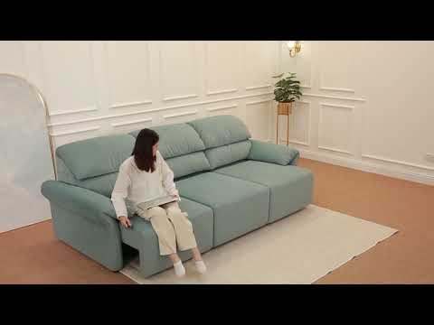Electric retractable sofa bed