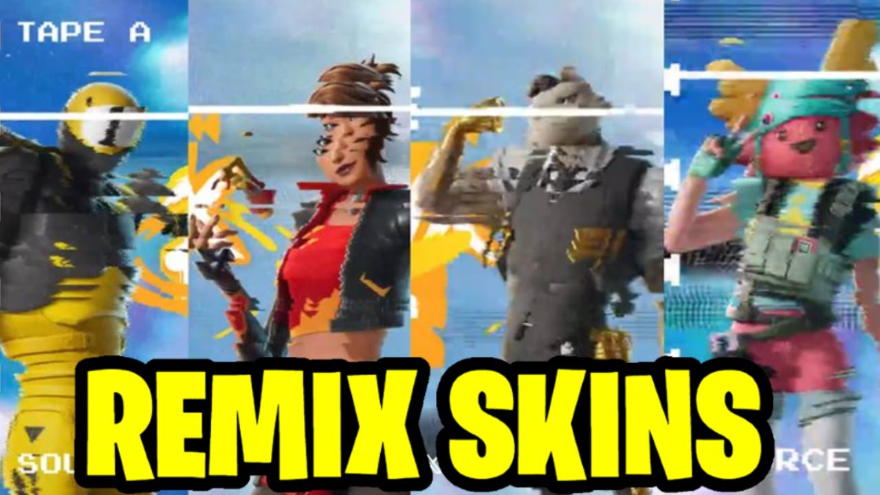 All Chapter 2 REMIX Battle Pass Skins Revealed - YouTube