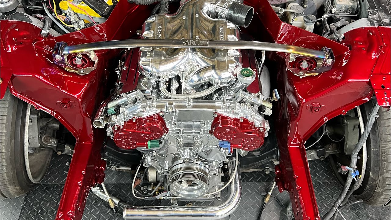 Twin Turbo Fully Built VQ Motor Finally In! - YouTube