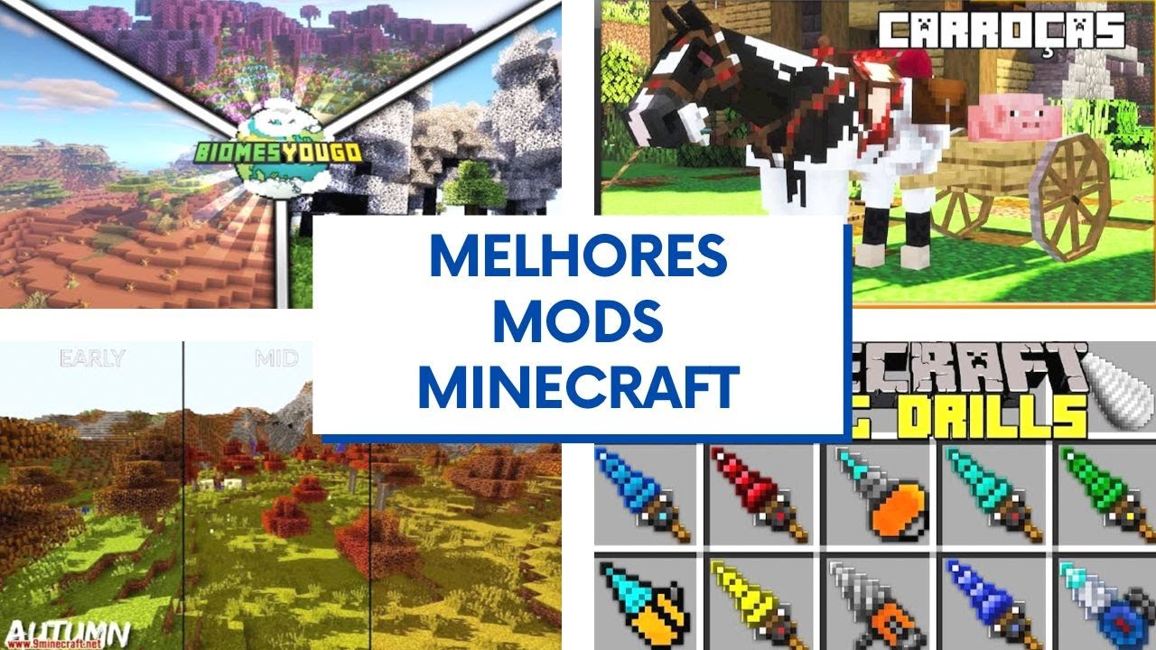 Melhores mods do minecraft tlauncher - YouTube