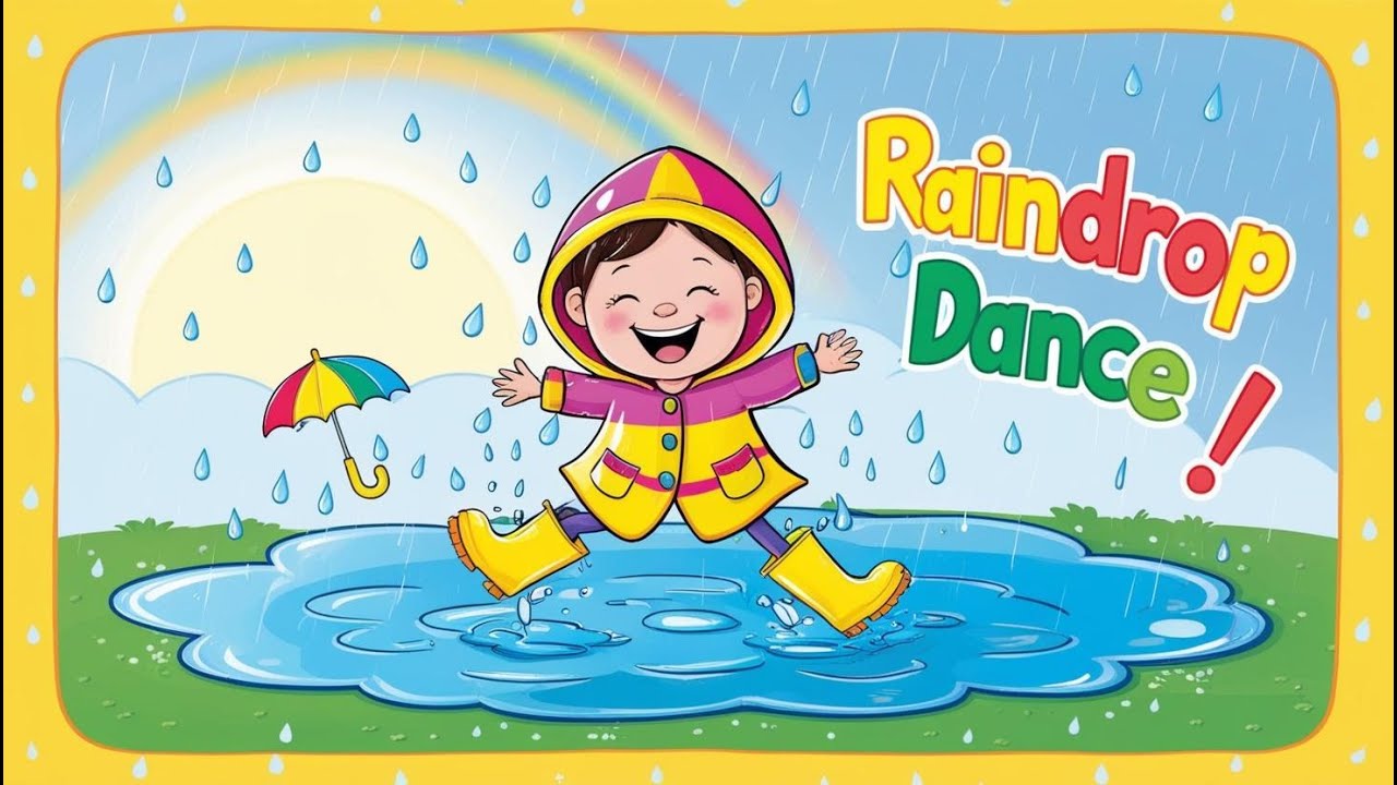 Raindrop Dance – A Rainy Day Poem for Kids! WITH [ HARMONY KIDS ] - YouTube