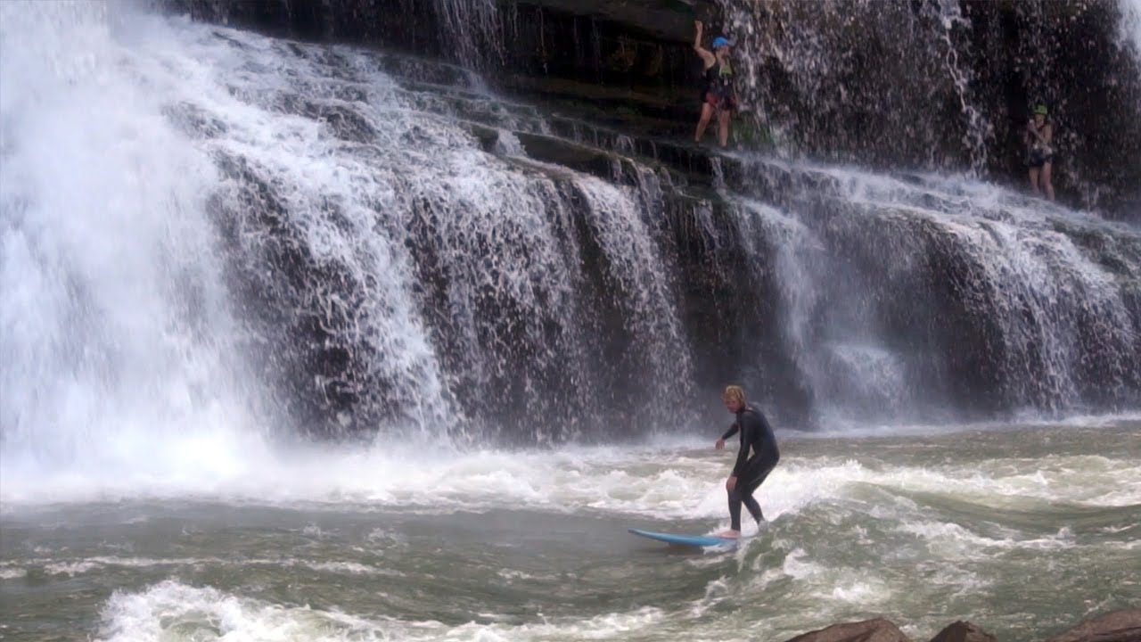 RIVER SURFING A DANGER ZONE IN TENNESSEE - YouTube