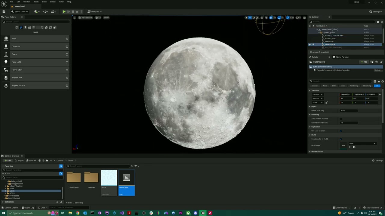 Unreal Engine 5 Voxel Plugin Full Scale Moon Rendering - YouTube