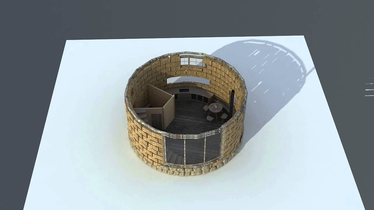 Round Mud House 3d Model - YouTube