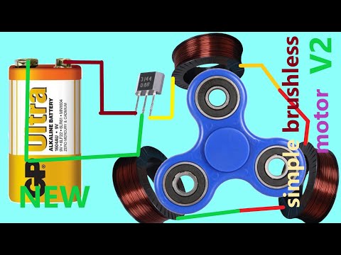 EV YAPIMI FIRÇASIZ MOTOR - EVDE BASİT FIRÇASIZ MOTOR NASIL YAPILIR -ELEKTRİK MOTORU NASIL YAPILIR V2