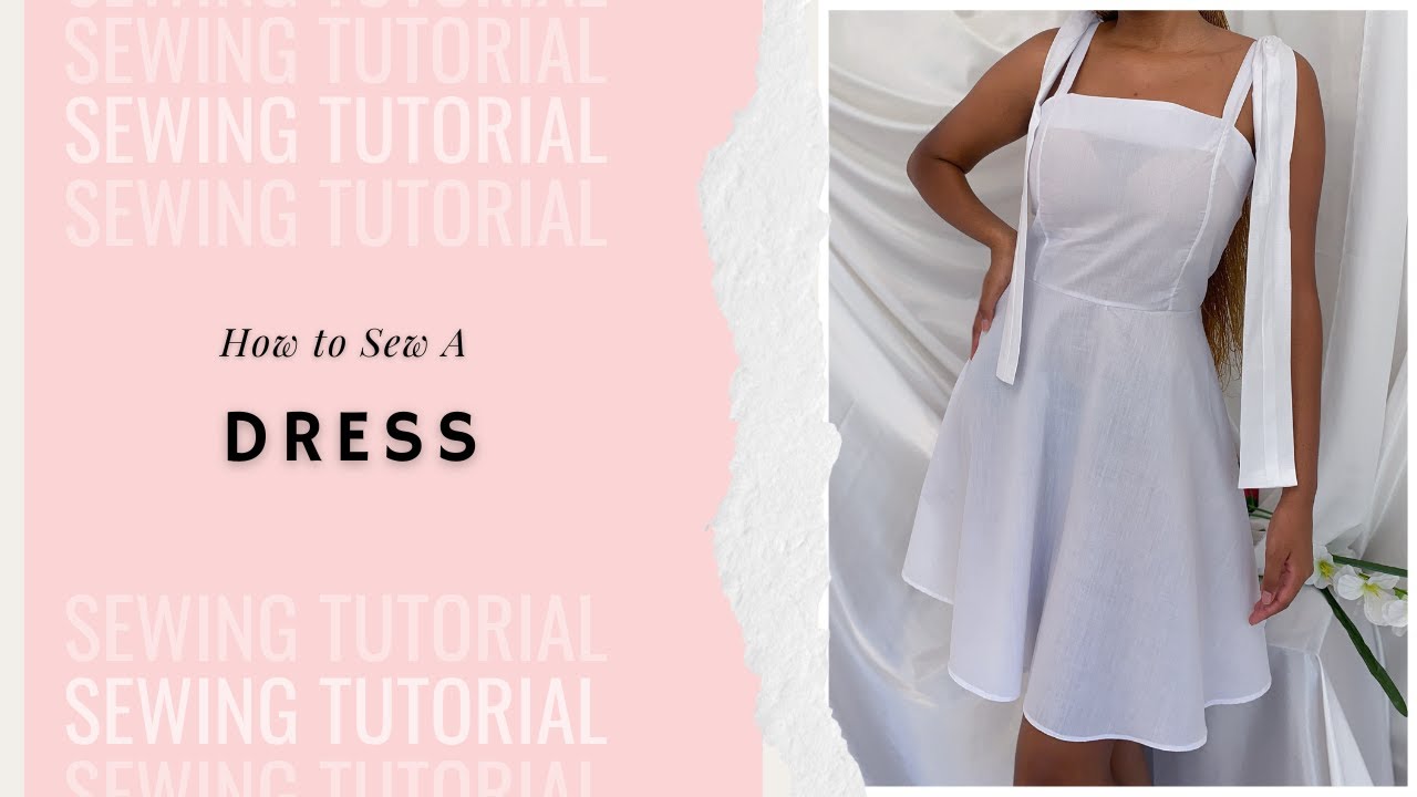 Dress sewing tutorial + sewing pattern - YouTube