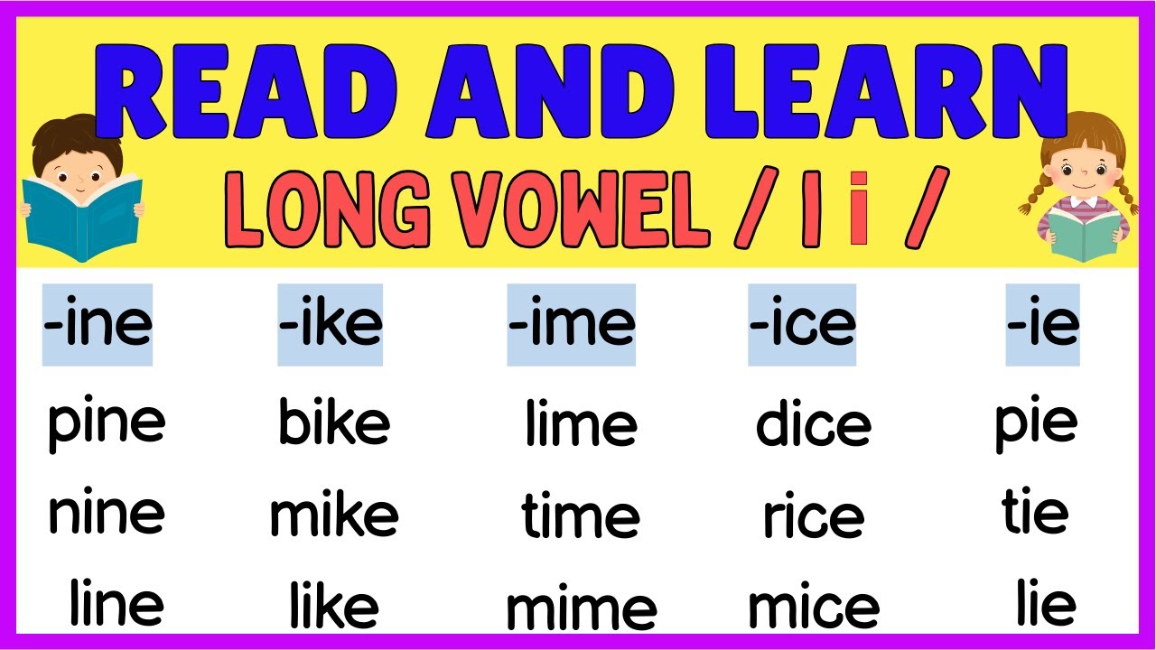 LEARN TO READ -- LONG SOUND WORDS - PHONICS - LONG / Ii / - FOR ...