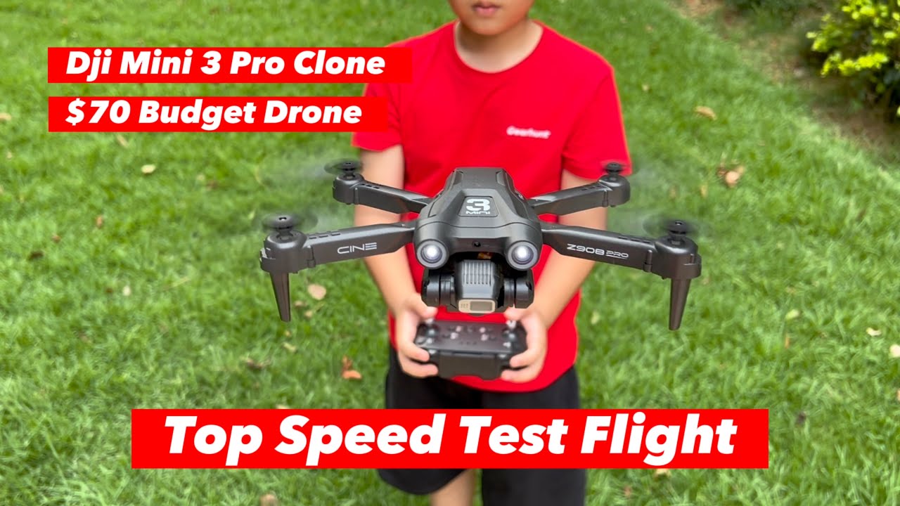 $70 Budget Drone Top Speed Test Flight | Dji Mini 3 Pro Clone - YouTube