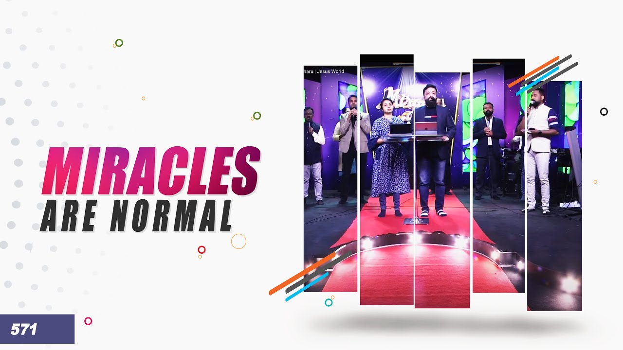 MIRACLES ARE NORMAL |23/8/2022 | Apostle John Tharu | Jesus World - YouTube
