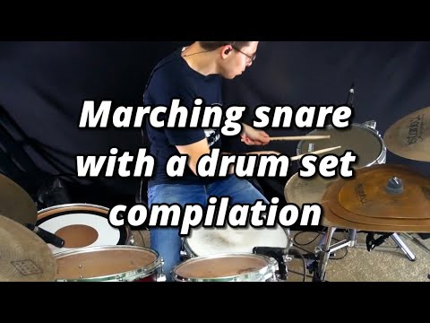 Marching Snare With My Drum Kit Compilation - YouTube
