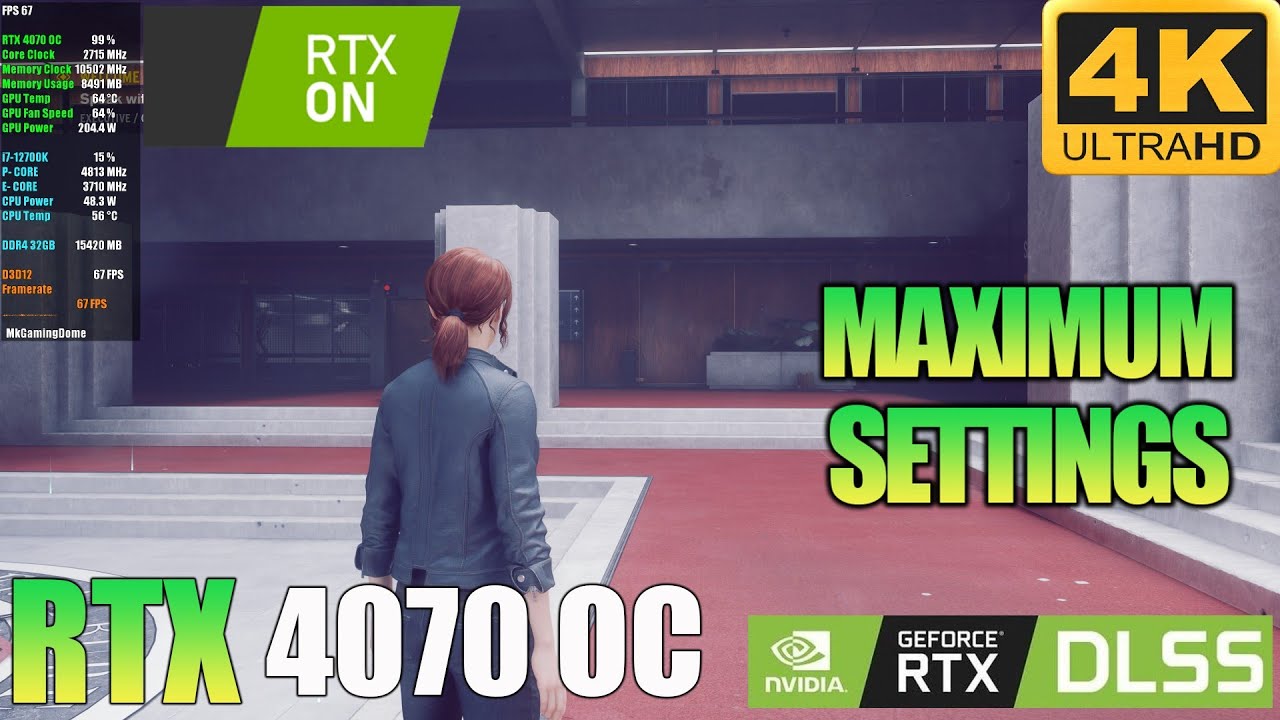 Control Ultimate Edition | RTX 4070 | 4K Maximum Settings / RTX ON / RT ...