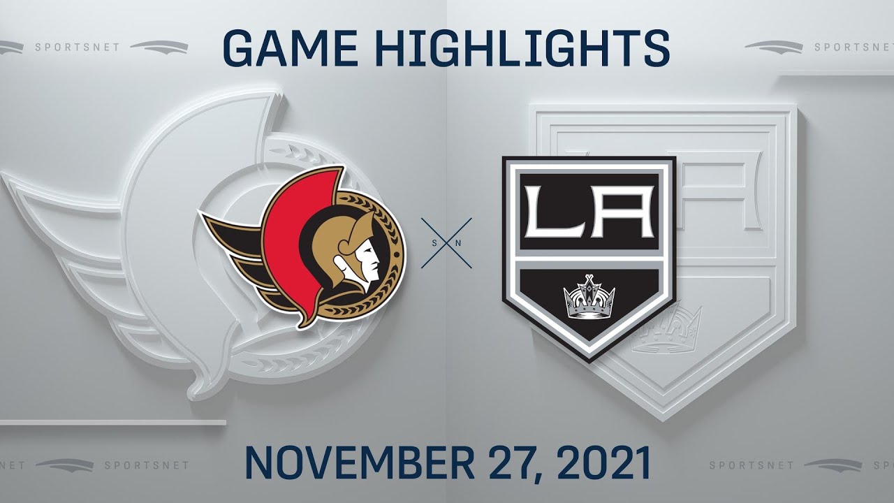 NHL Highlights | Senators vs. Kings - Nov. 27, 2021 - YouTube