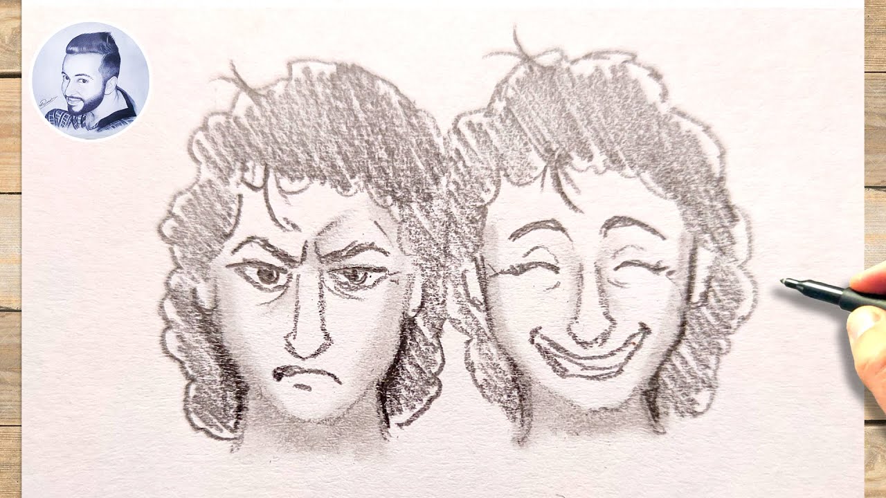 Comment apprendre à dessiner les expressions du visage - YouTube