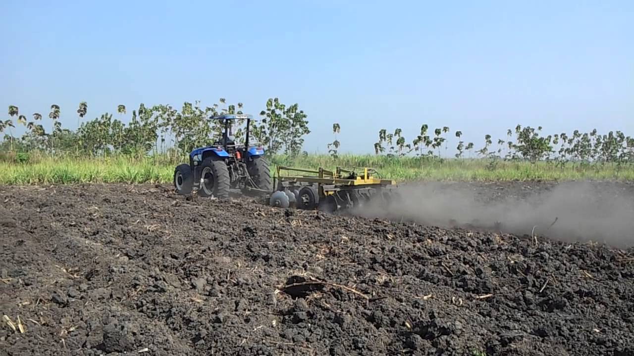 Sugarcane Land Preparation - Harrow - YouTube