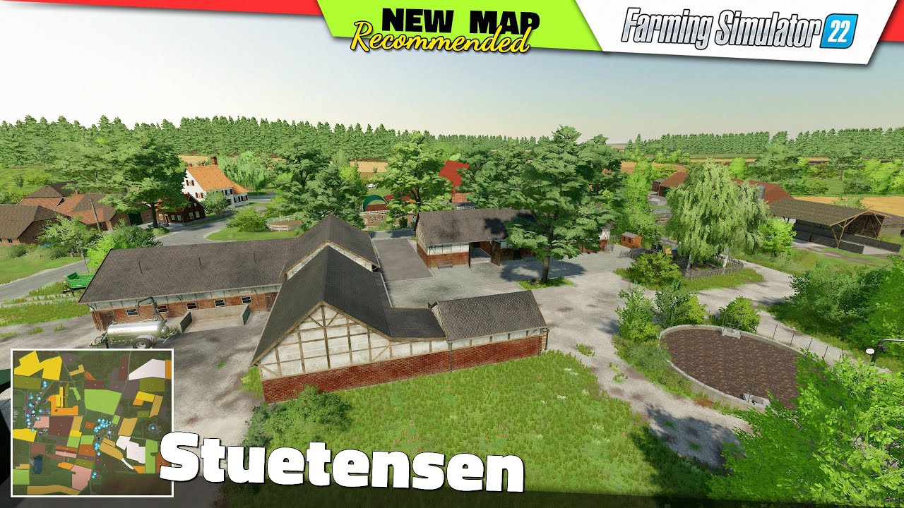 FS22 | NEW MAP "Stuetensen" - Farming Simulator 22 New Map Review 2K60 ...