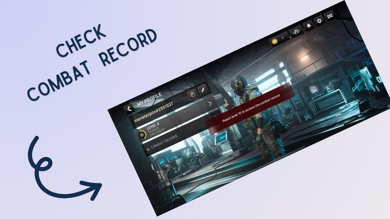 How to Check Combat Record in Warzone Mobile - YouTube