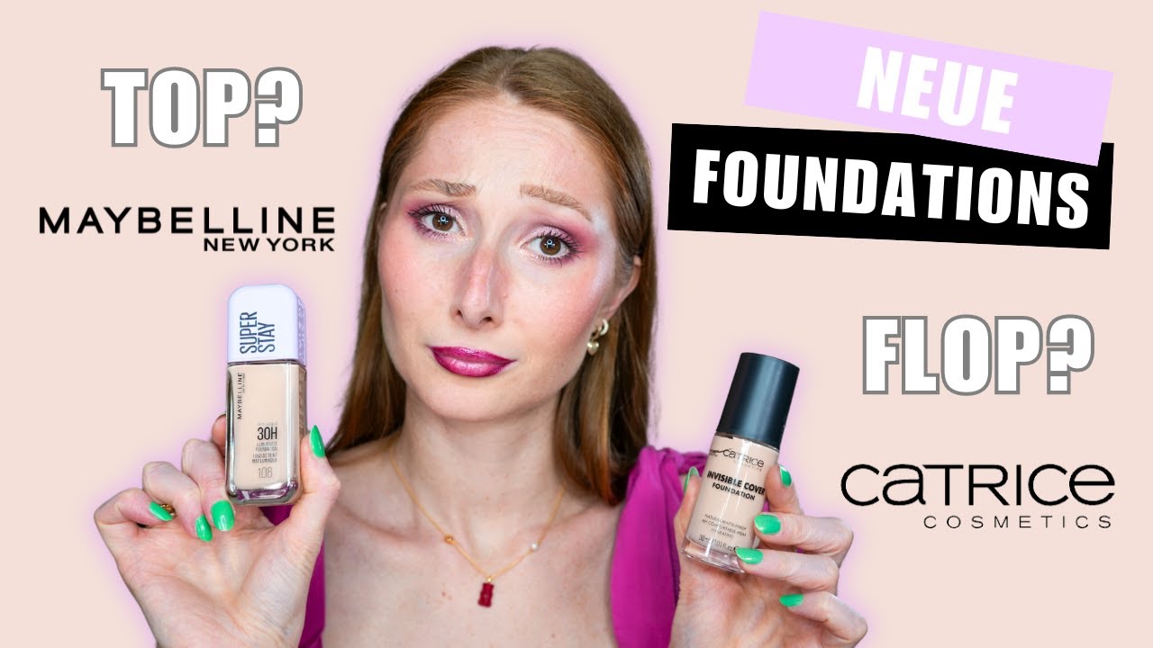 Neue Drogeriefoundations!⎢Catrice Invisible Cover & Maybelline Super ...