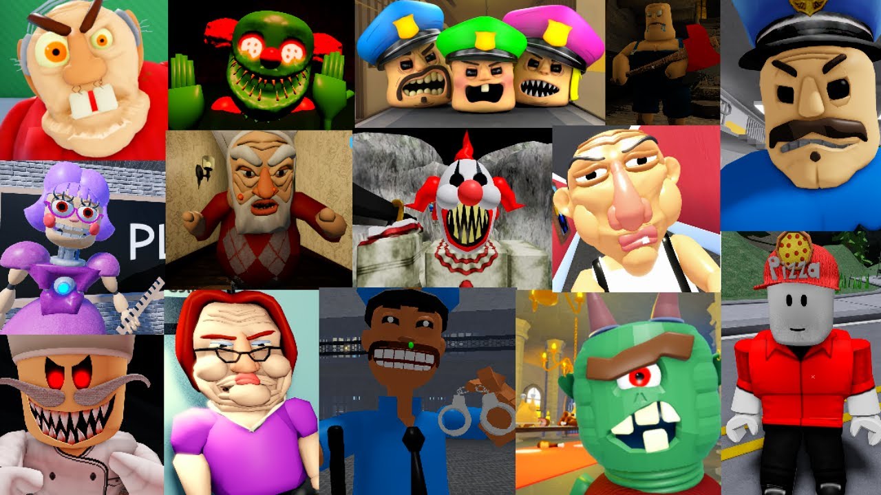 Roblox All JUMPSCARES, Grumpy Gran, Miss Ani Tron, Evil Grandpa, LAST ...